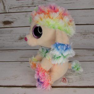 Ty | Toys | Ty Beanie Boos Rainbow Poodle Dog 6 Tie Dye Plush | Poshmark